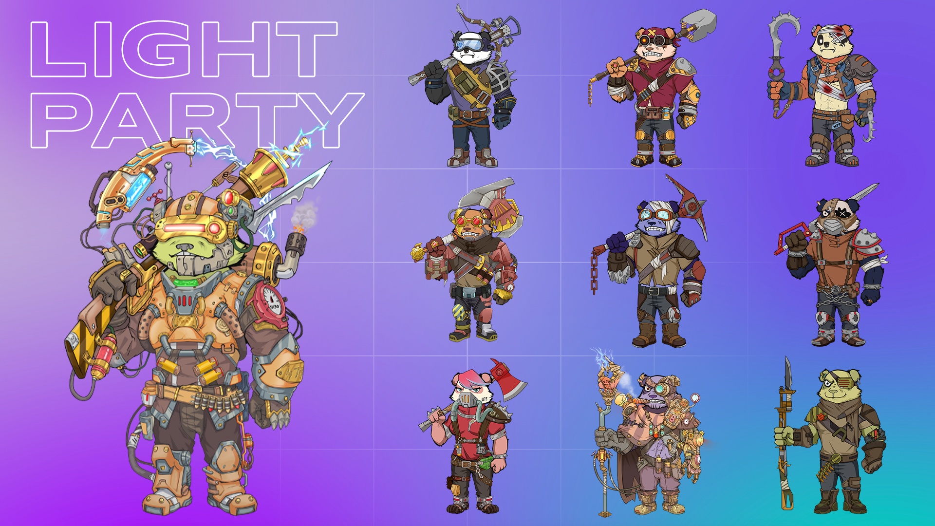 Panda Punk 2169: Offbeat Steampunk Panda NFTs Go On Sale!